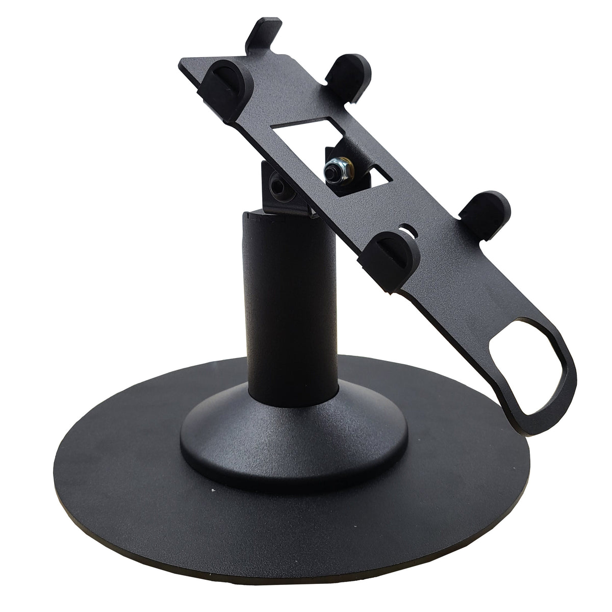 DCCStands – PAX A35 Low Freestanding Swivel and Tilt Stand with Round Plate