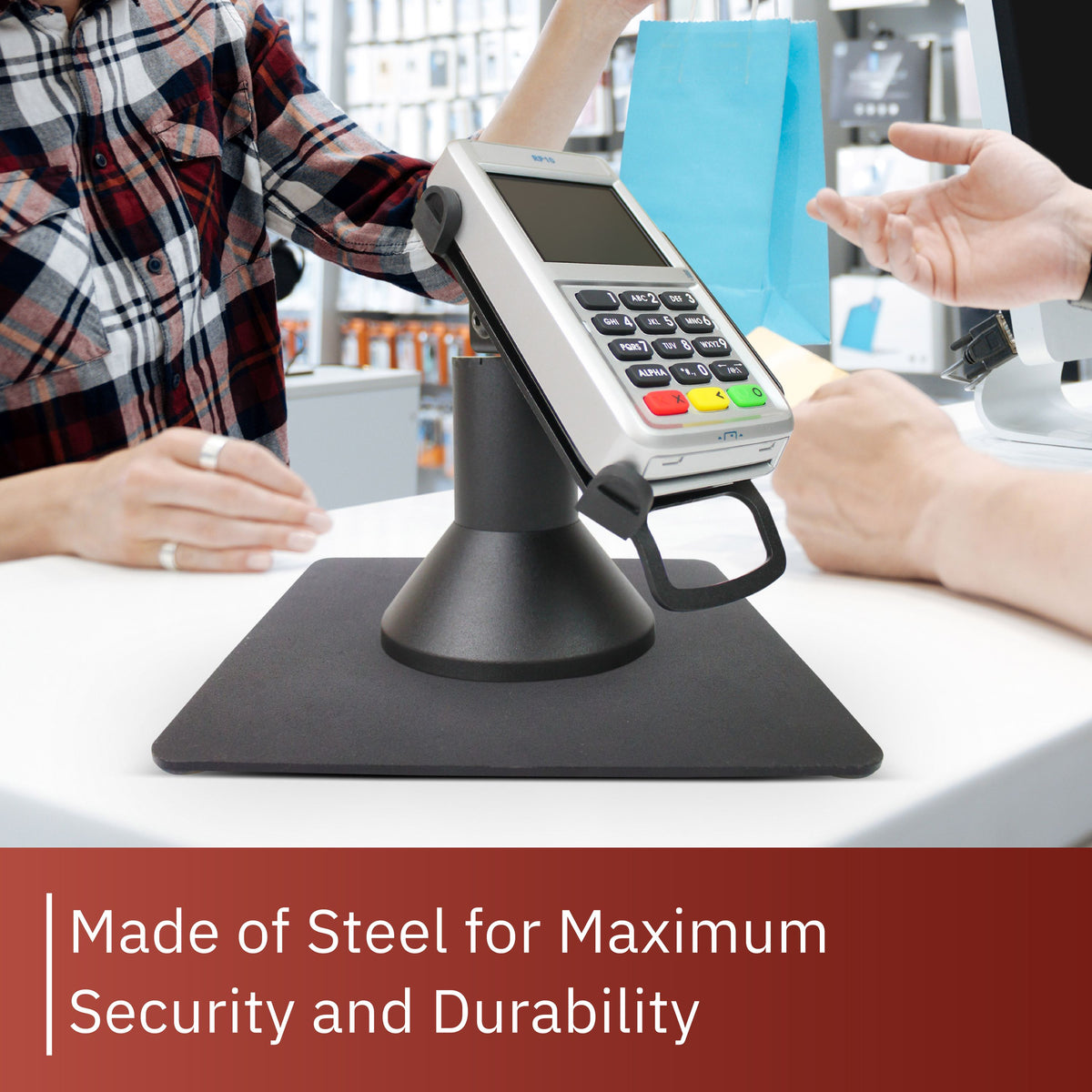 DCCStands – First Data RP10 Low Freestanding Swivel and Tilt Stand with ...