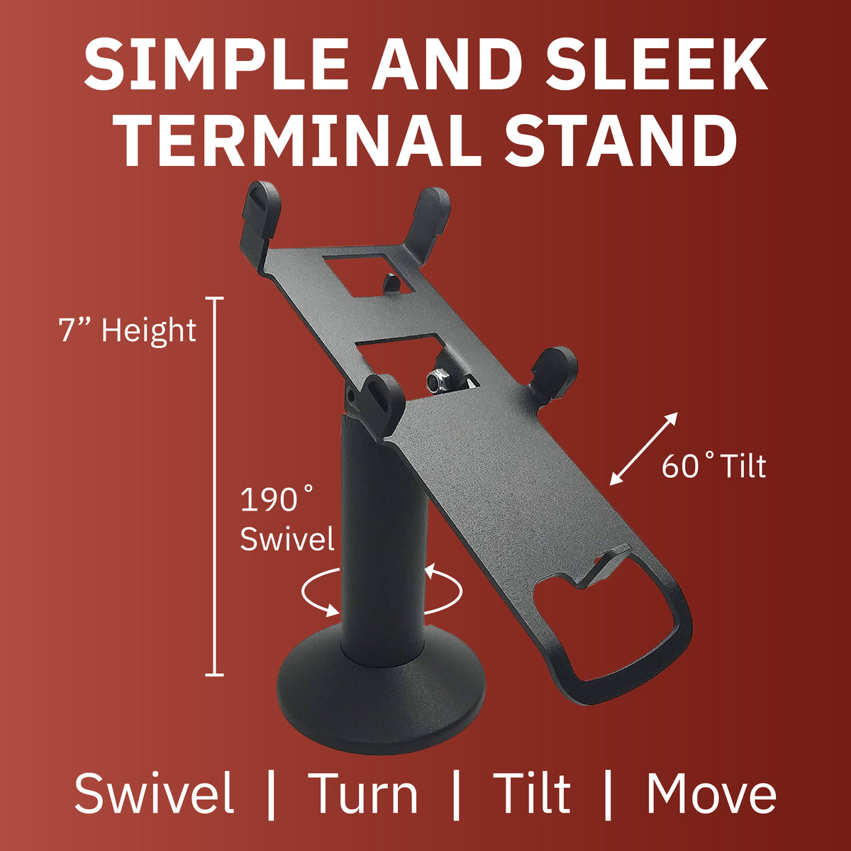 DCCStands – Verifone V400C Plus Swivel and Tilt Stand